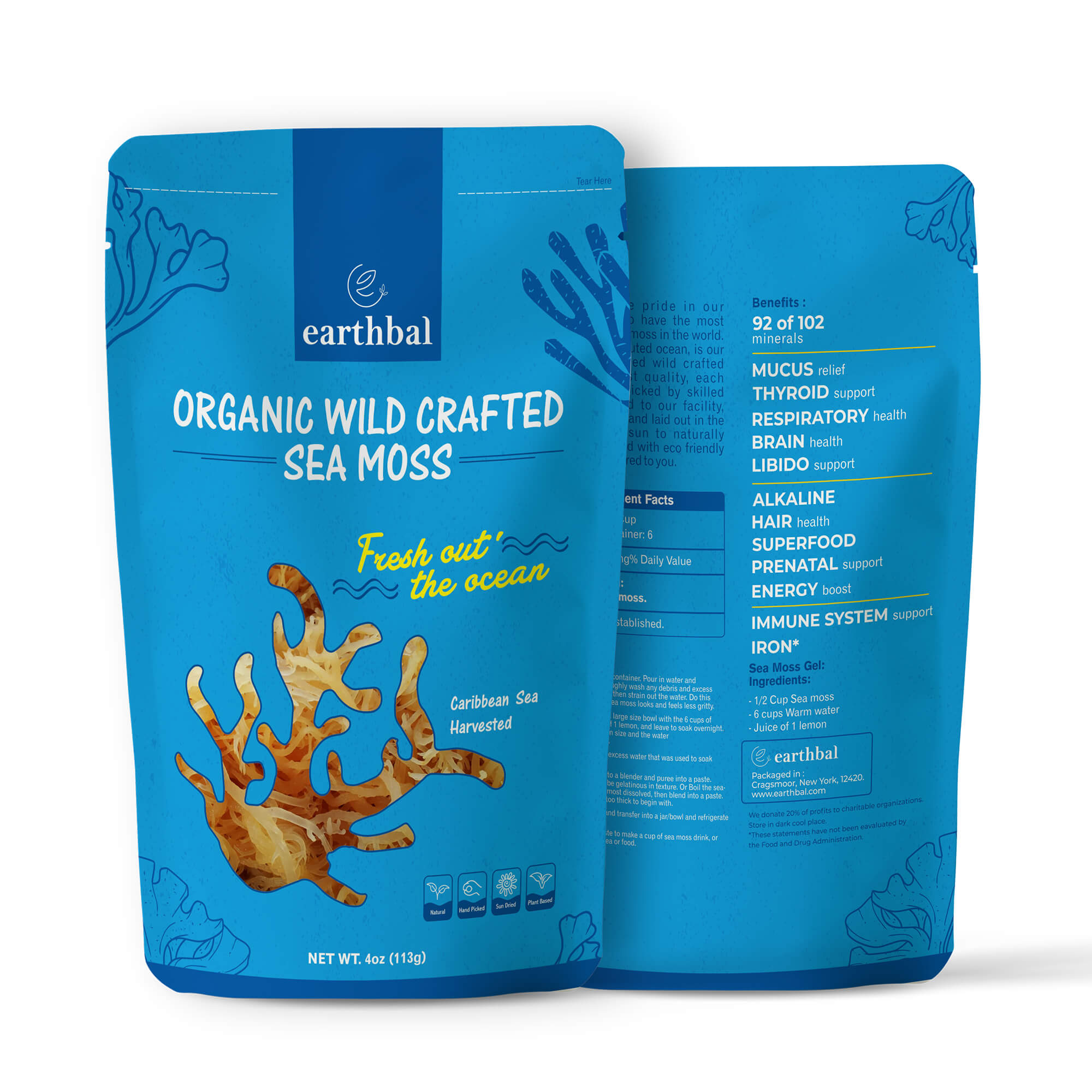 2 Pack Sea Moss Checkout - Earthbal